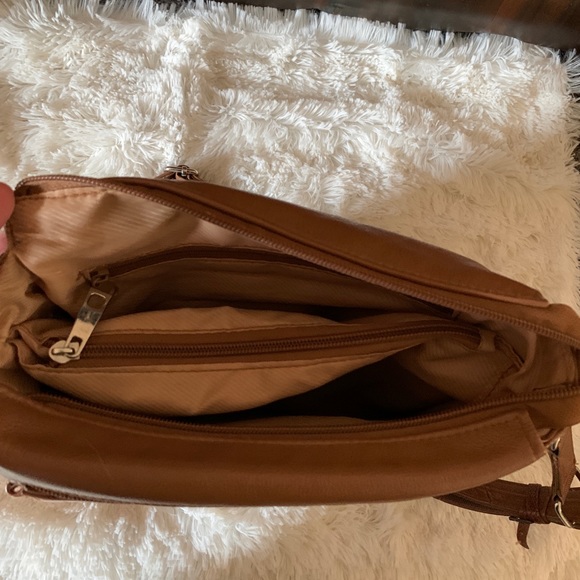 Bags | Concealed Carry Leather Lockable Shoulder Bag | Poshmark